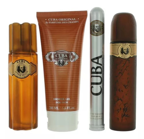CUBA SET GOLD CUBETA FOR MEN 4 PZAS – Perfumeria La Quinta