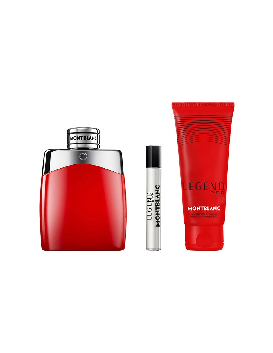 MONT BLANC SET LEGEND RED POUR HOMME 3 PZAS – Perfumeria La Quinta