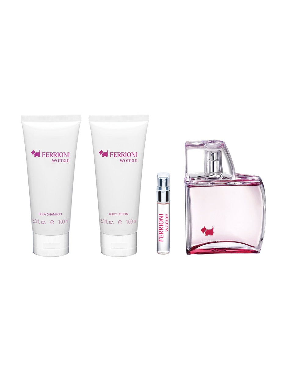 FERRIONI SET WOMAN EDP 4 PZAS – Perfumeria La Quinta