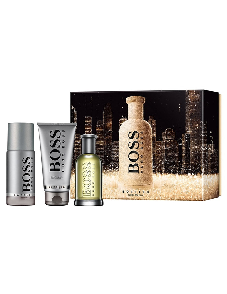 HUGO BOSS SET BOSS BOTTLED POUR HOMME EDT 3 PZAS – Perfumeria La Quinta