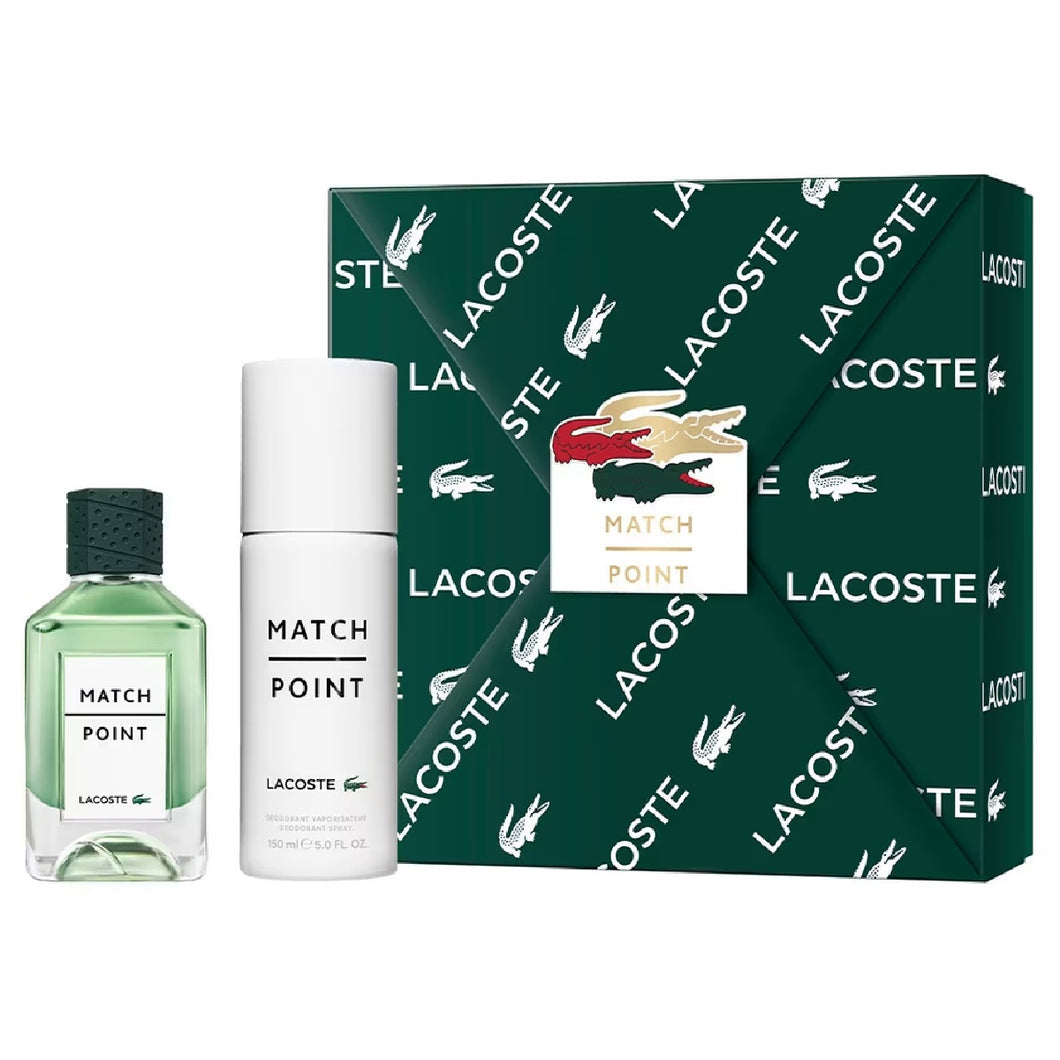 LACOSTE SET MATCH POINT POUR HOMME EDT, 2 PZAS – Perfumeria La Quinta