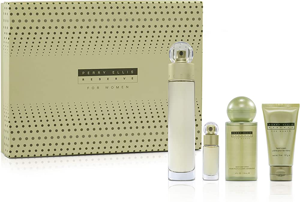 PERRY ELLIS SET RESERVE FOR WOMAN 4 PZAS – Perfumeria La Quinta